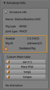 Armature Info | Avalab