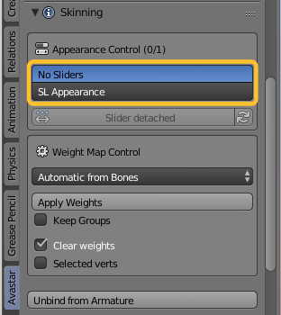 Attach Appearance Sliders | Avalab